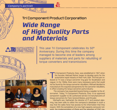 Tri Component Product Corporation: Wide Range of High Quality Parts and ...